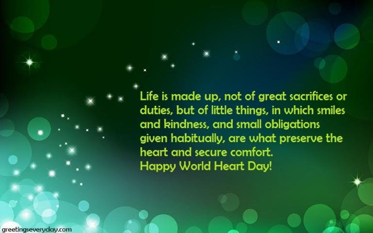 Happy World Heart Day 2017 Quotes, Sayings & Slogans – GreetingsEveryday